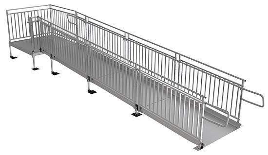 Buy 20 Foot PATHWAY® HD Wheelchair Ramps with Picket Handrails